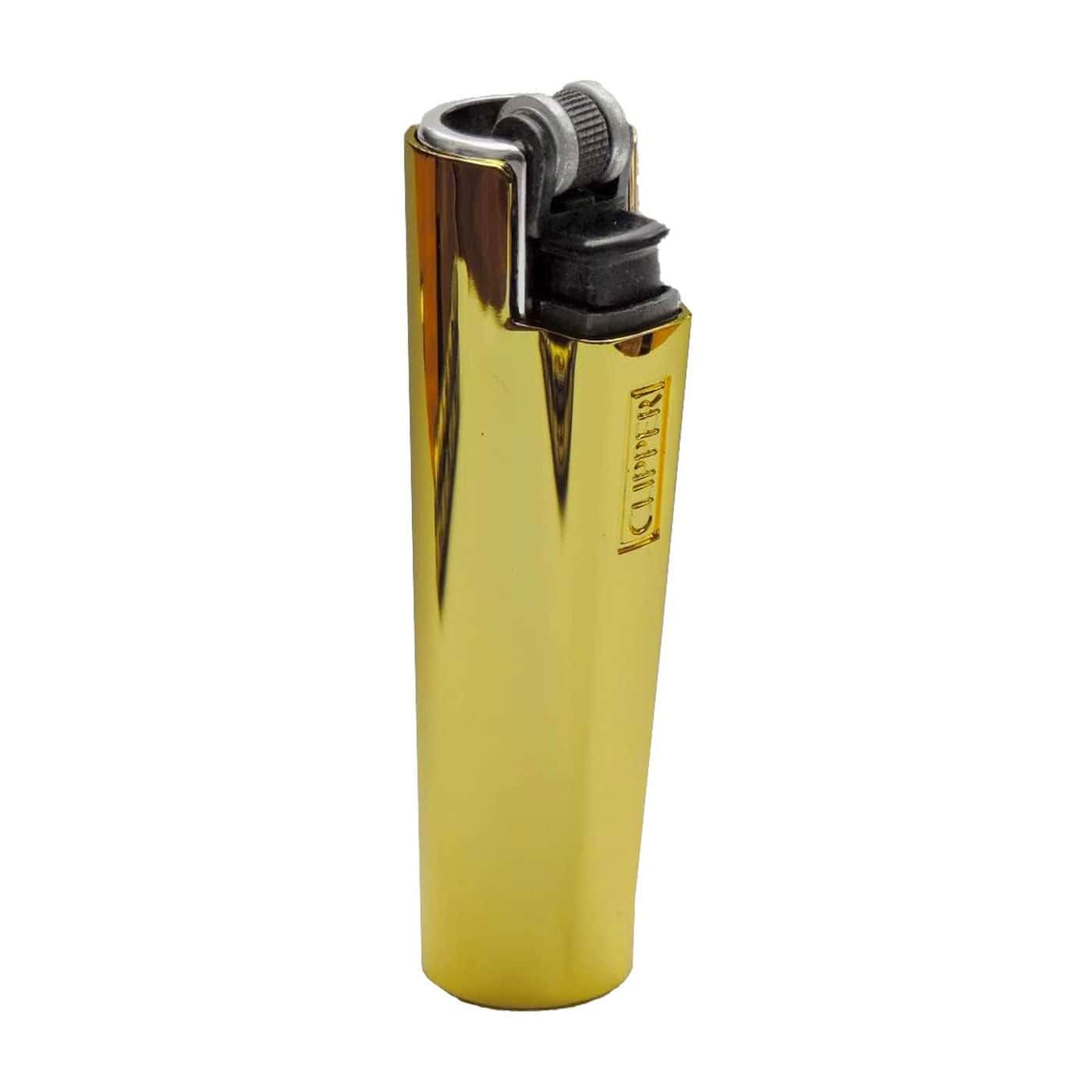 Clipper Micro Metal Vuursteen aansteker - Gold - Clickballs.nl